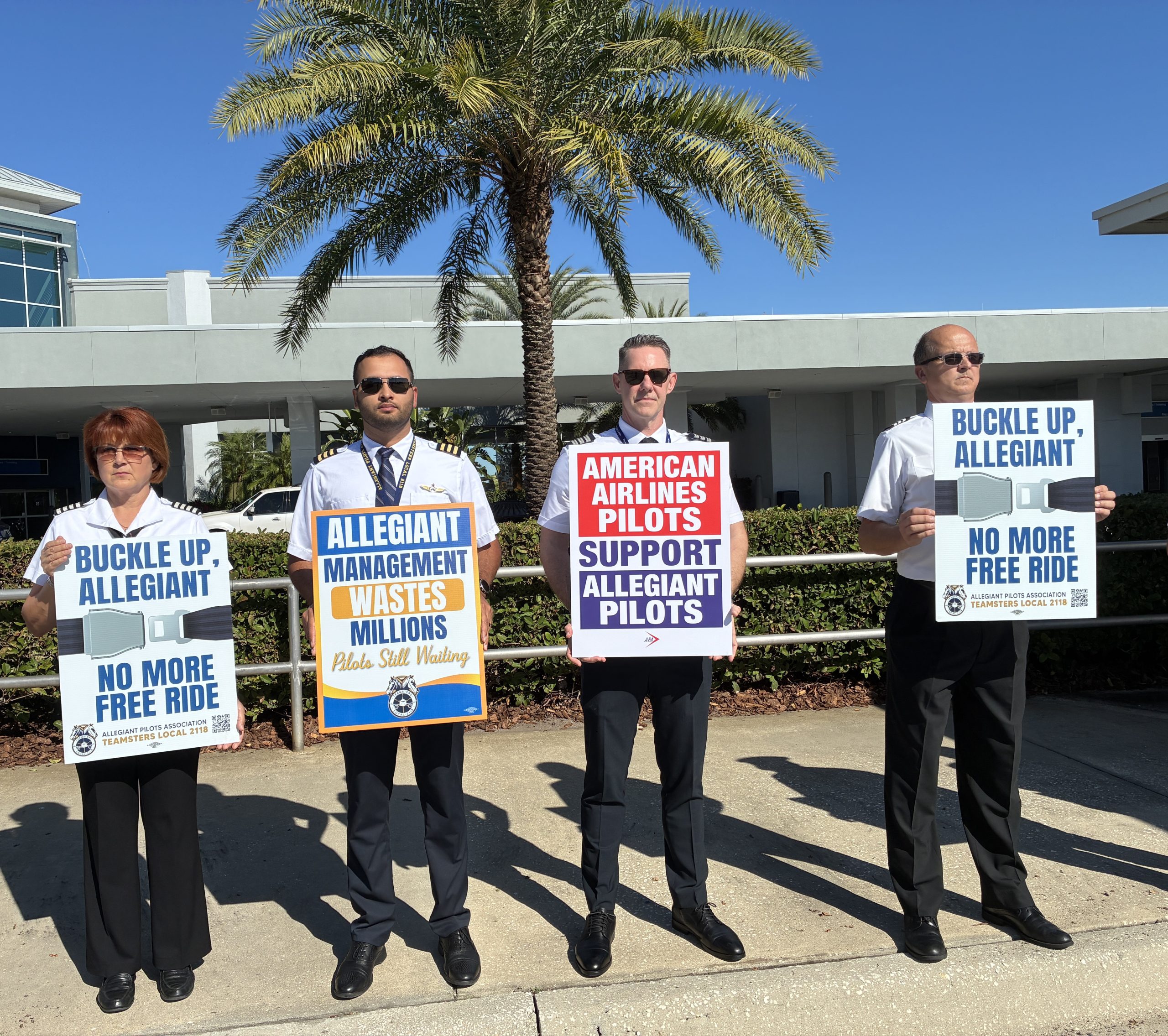 Allegiant Air pilots at Orlando-Sanford airport join national picket in ...